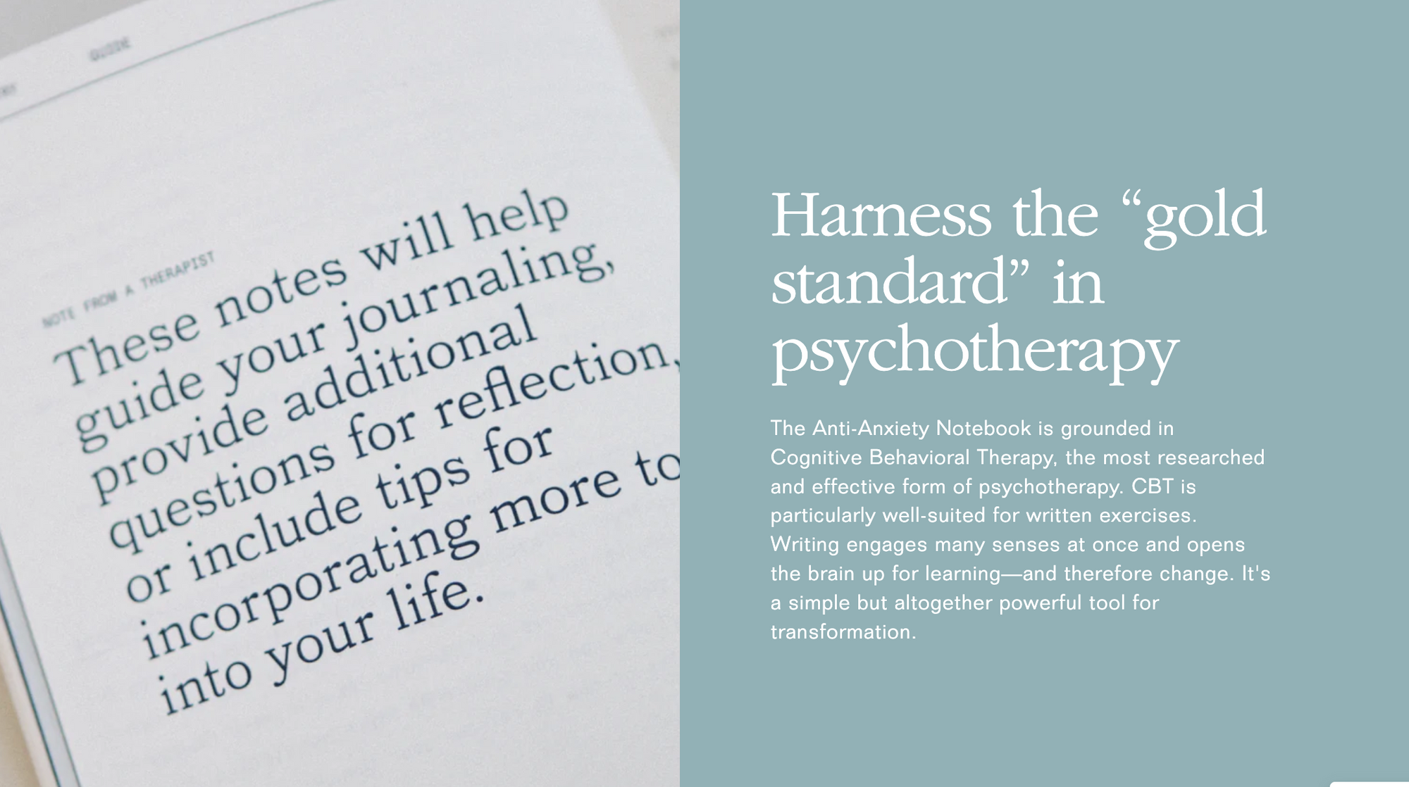 The Anti-Anxiety Notebook | Therapy In Your Pocket | CBT Guided | 88SHEEP