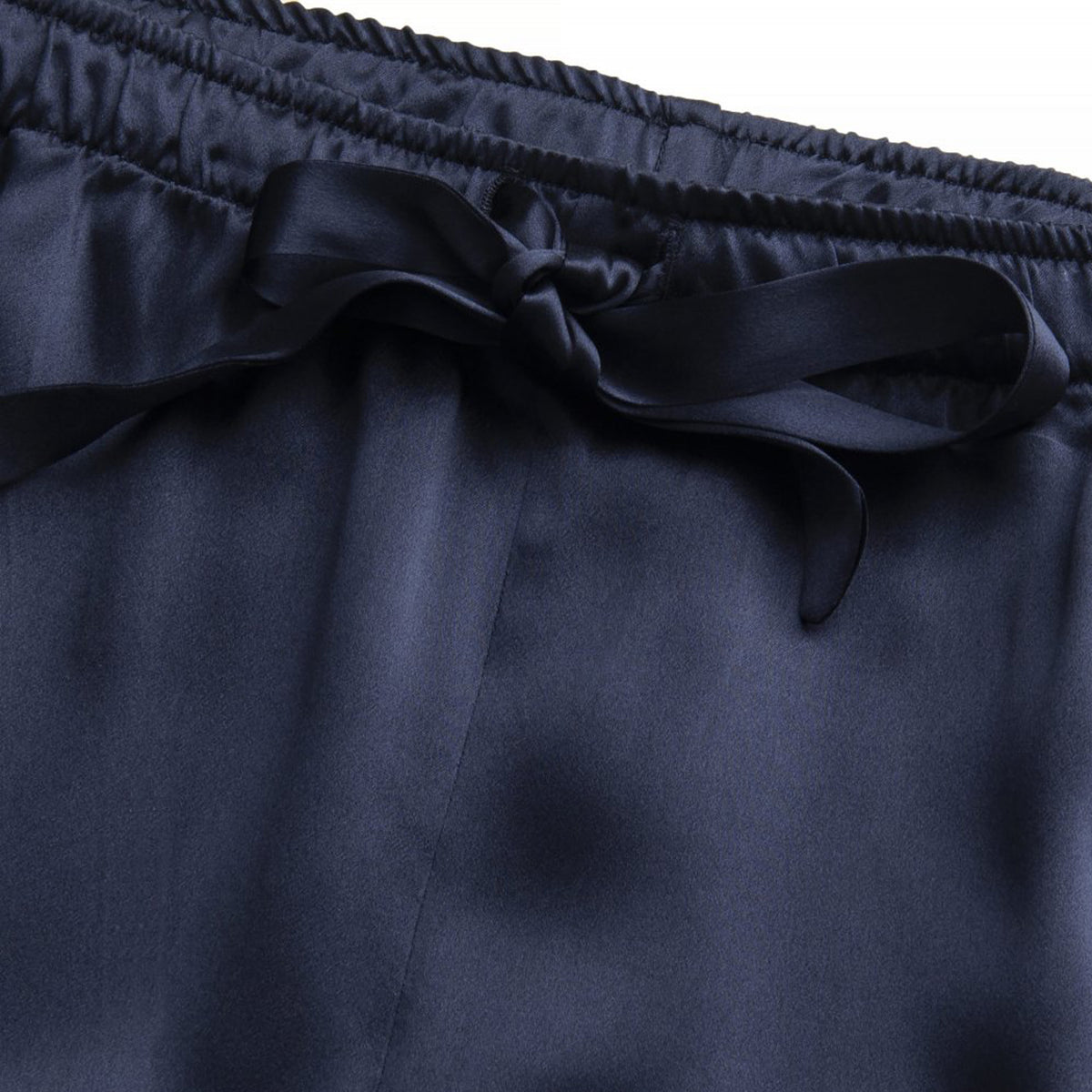 Women's Silk Satin Pyjamas - Navy | 88SHEEP