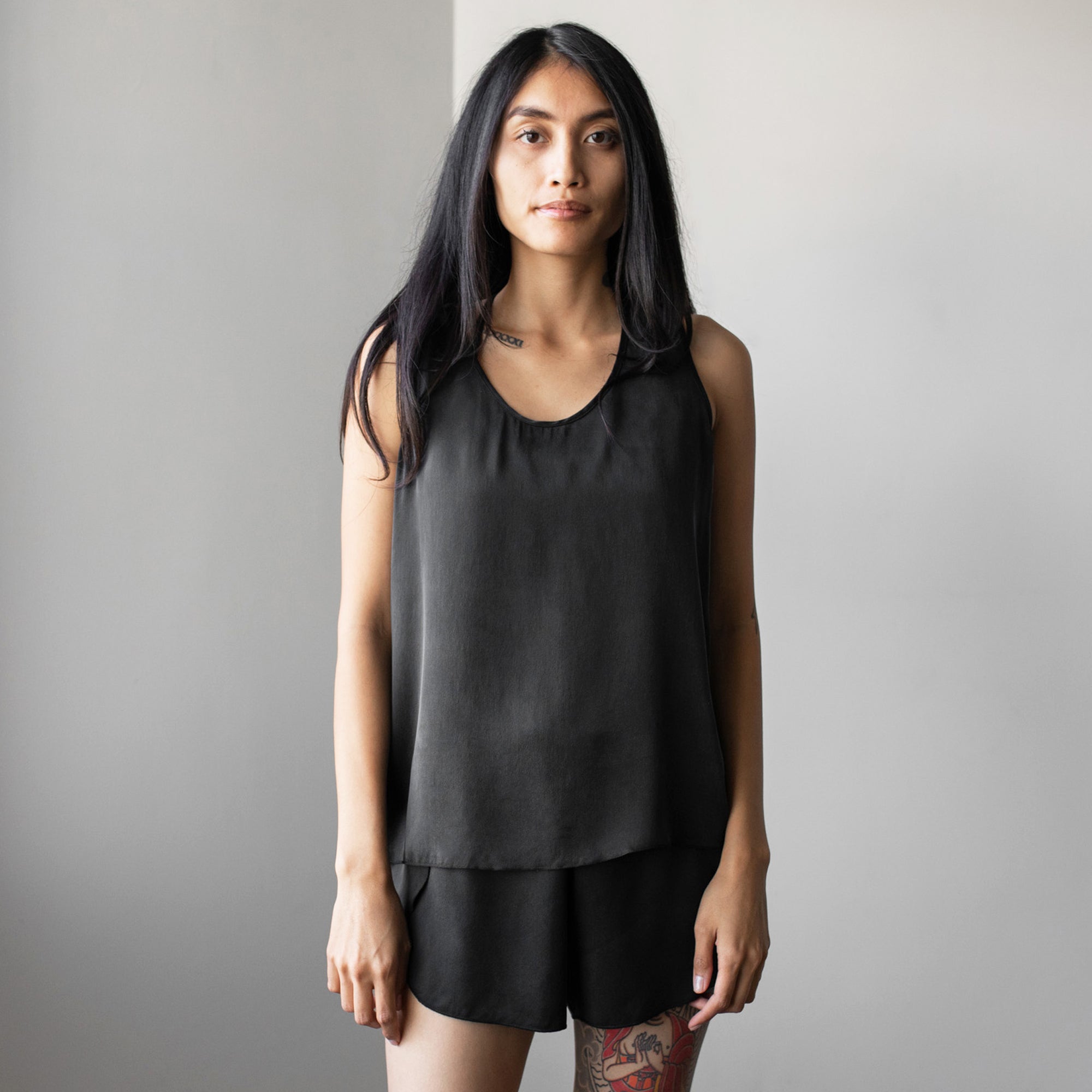 Washable Silk Set - Washed Black | 88SHEEP