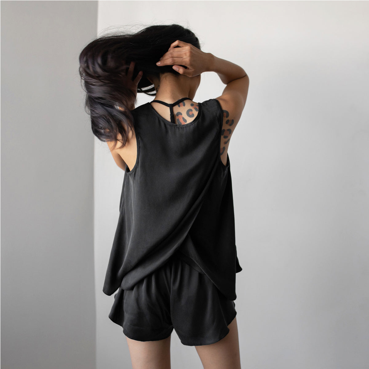 Washable Silk Set - Washed Black | 88SHEEP